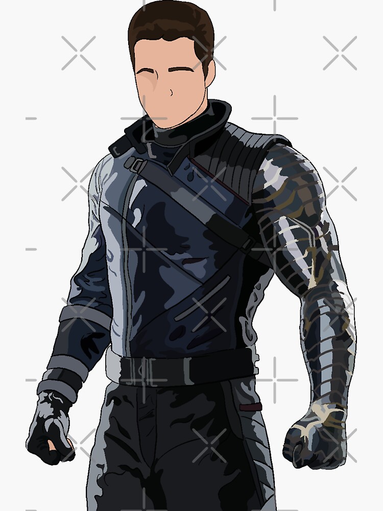 "Bucky super suit" Sticker for Sale by gofundme | Redbubble