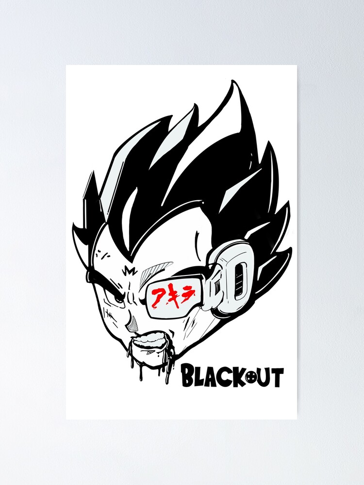 Póster «Apagón x Vegeta Scouter» de Past2Future | Redbubble