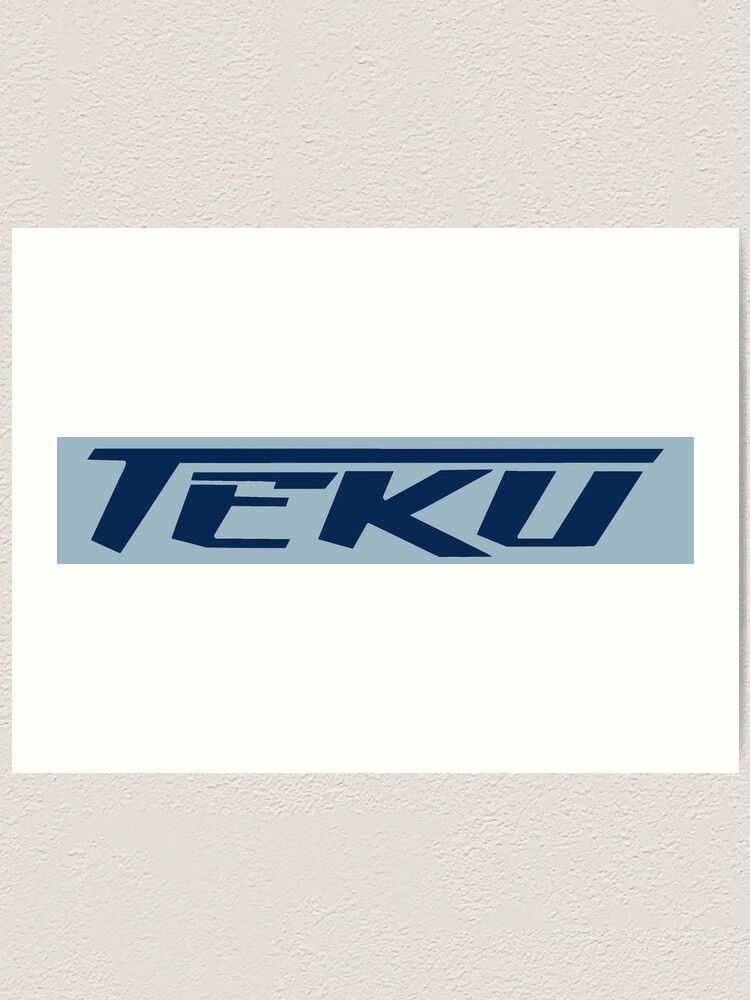 "Teku English Logo (Blue)" Art Print for Sale by jclegoman10302 | Redbubble