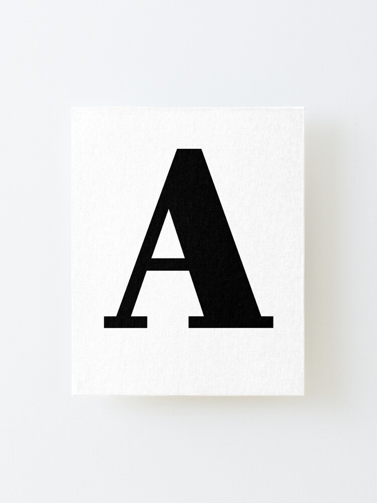 Lámina montada «Letra A decoración de la pared, letra A impresión ...