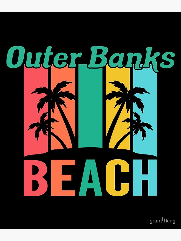 Impression photo « OBX NC Beaches 70s 80s Style Retro Vintage Outer ...