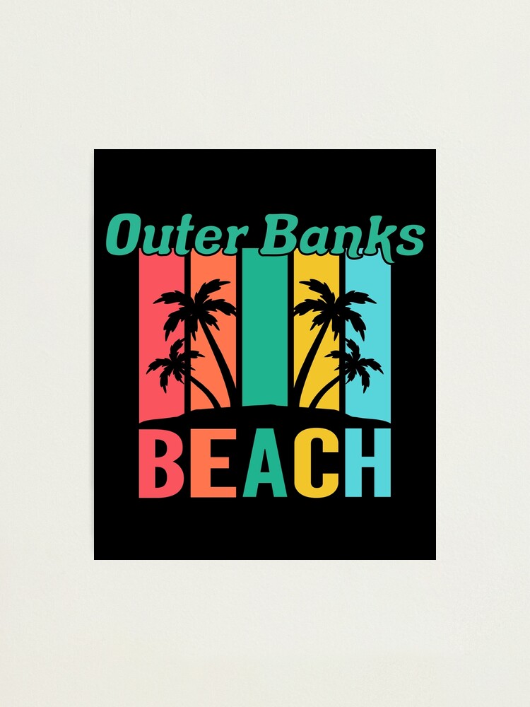 Impression photo « OBX NC Beaches 70s 80s Style Retro Vintage Outer ...
