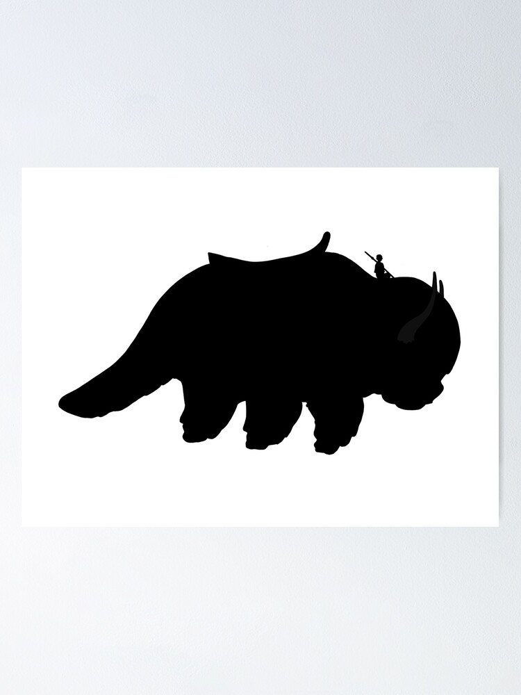 "Appa Silhouette- Aang" Poster for Sale by 19azuber | Redbubble