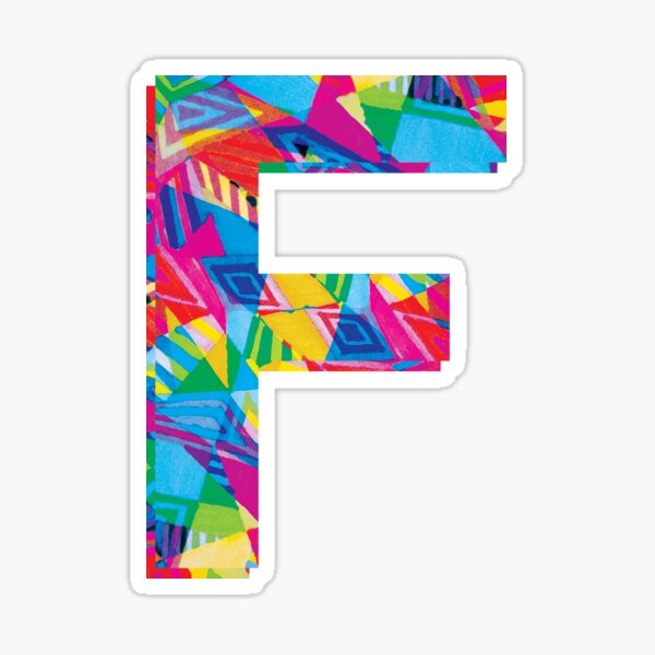 Letter F Stickers | Redbubble