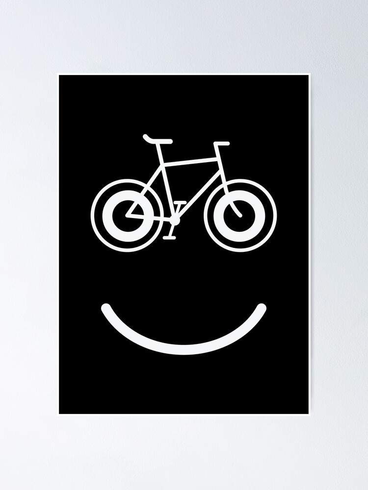 "Awesome bicycle Smiley face, funny fusion of bike symbol and Smiley ...