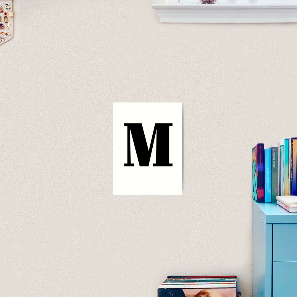 "Letter M Wall Decor ,Letter M Print,Letter M poster, Letter M Wall Art ...