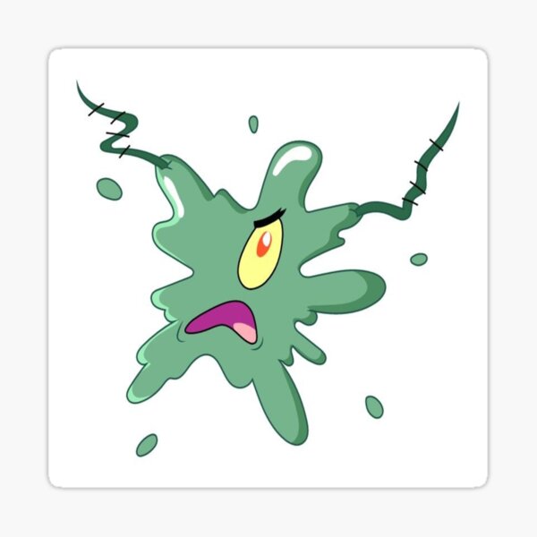 "Smashed plankton" Sticker for Sale by BtsArmy02 | Redbubble