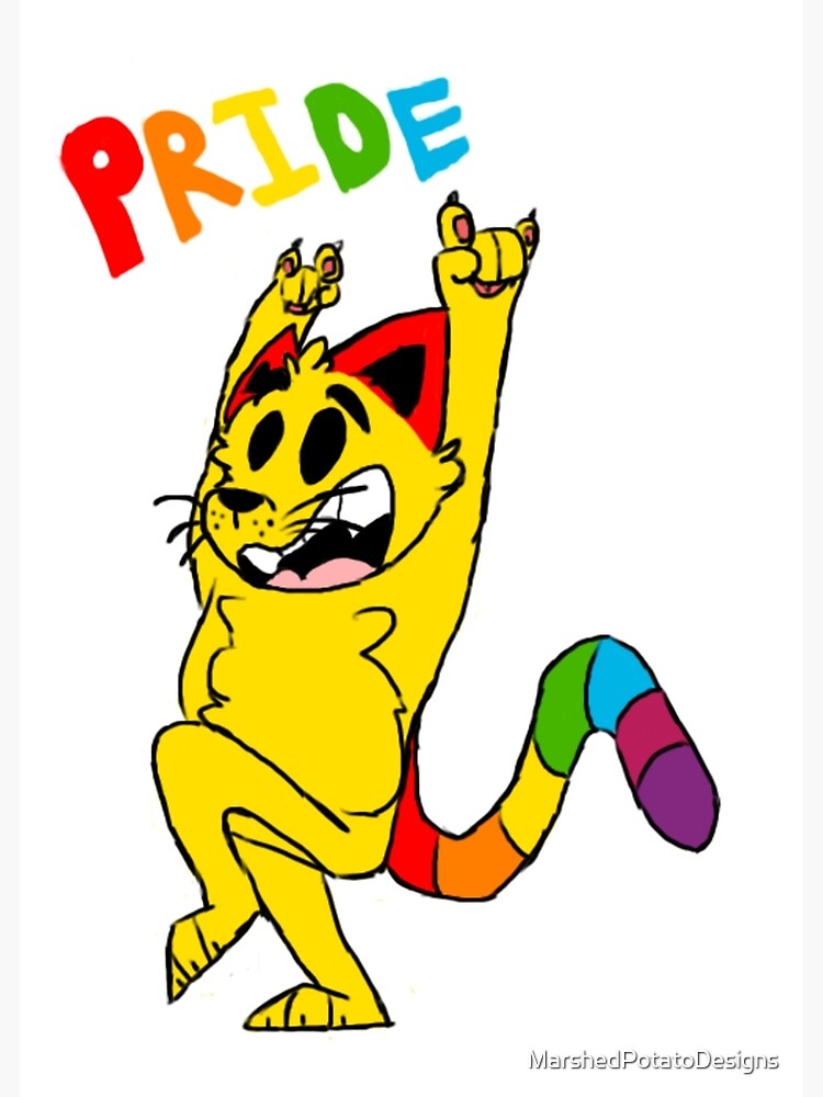 "pride cat!" Poster by actualfox | Redbubble