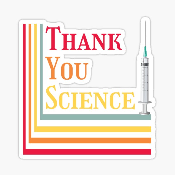 "Thanks Science" Sticker by AestheticArshi | Redbubble