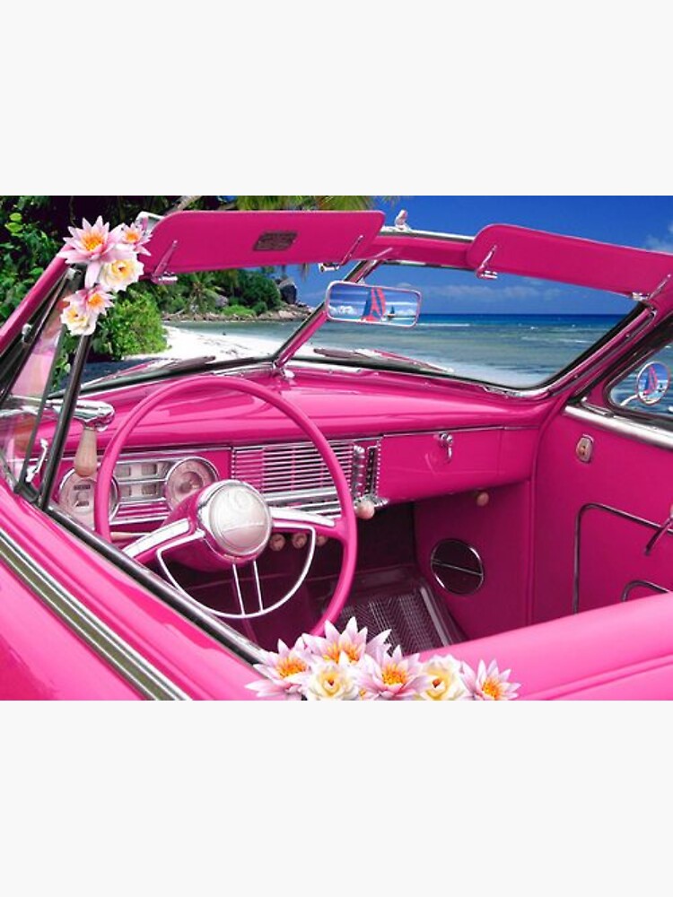 "pink car y2k sticker" Sticker for Sale by maliacampain | Redbubble