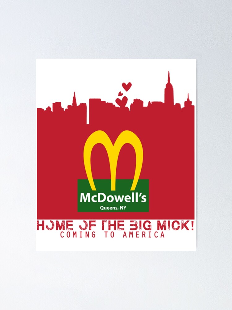 "Mcdowells - Mcdonalds Parody" Poster by PeachyTeesShop | Redbubble