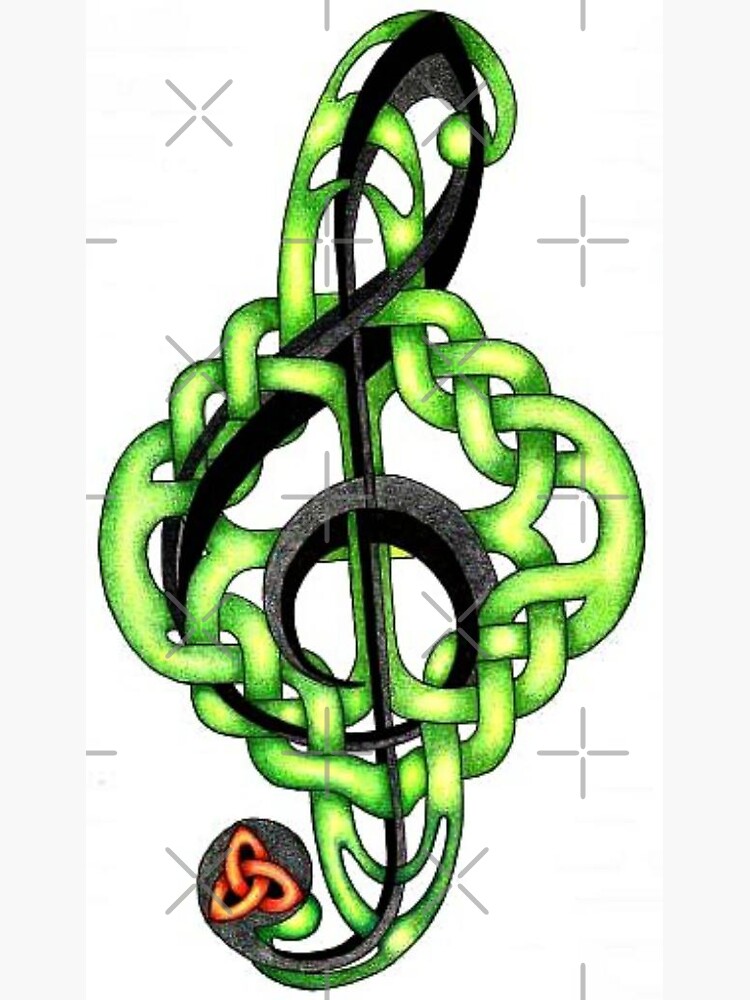 "Treble Clef Encased in Celtic Knotwork" Sticker for Sale by ...