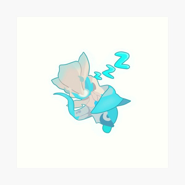 "Genshin Impact Endora Oceanid sticker (sleepy)" Art Print by ...