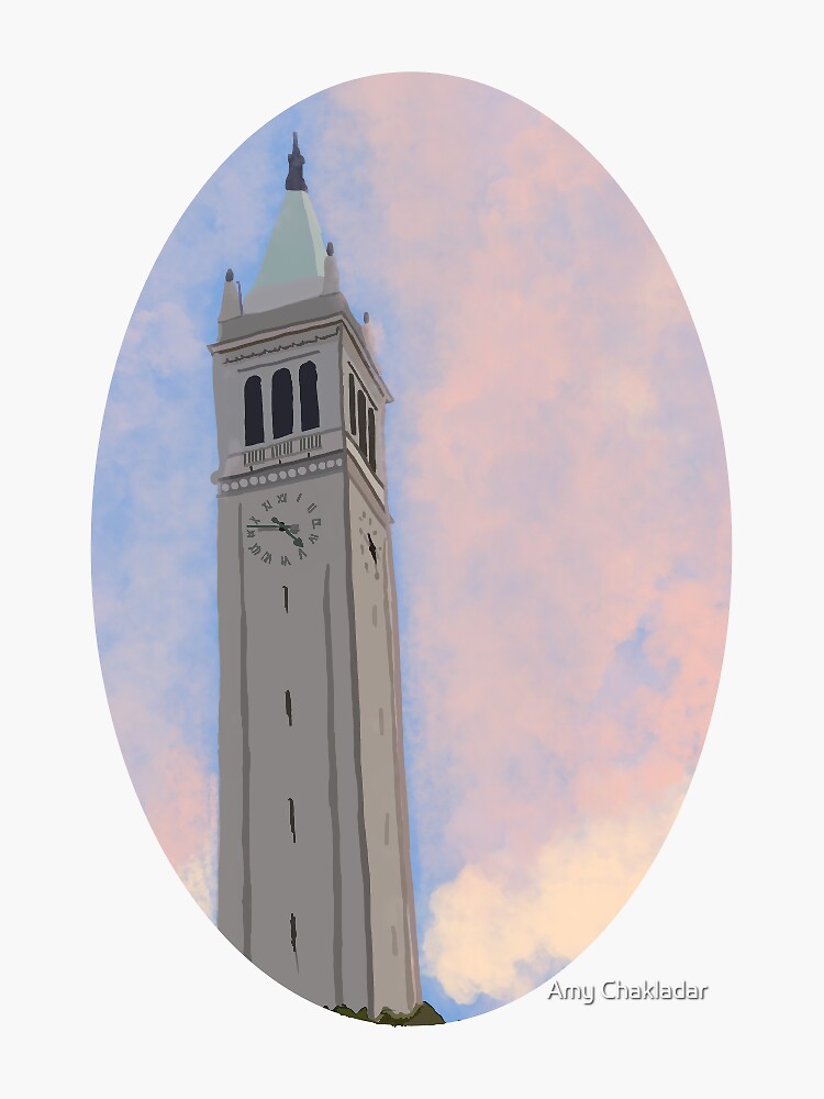 "Campanile bei UC Berkeley" Sticker von amritac615 | Redbubble