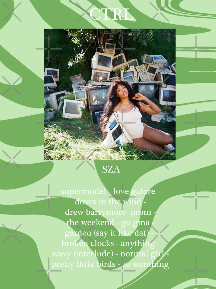"SZA CTRL " Sticker for Sale by wingtacodino3 | Redbubble