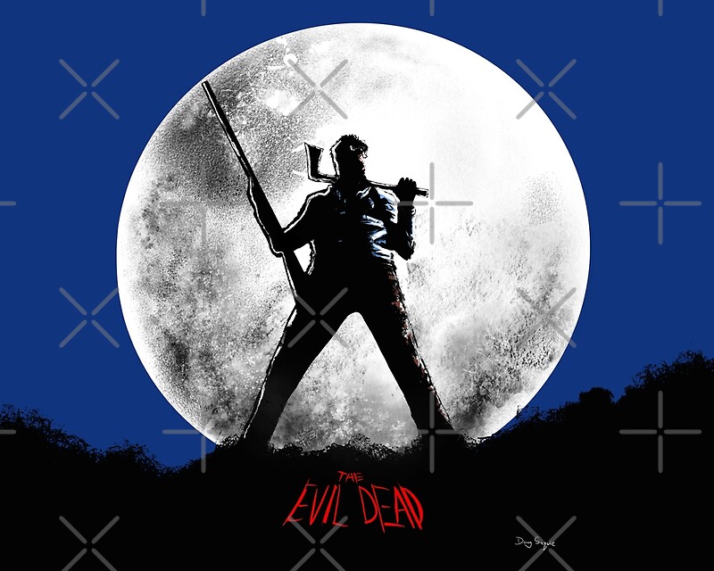 ‘Evil Dead Moon Pose’ by Doug Saquic: Redbubble Campaign