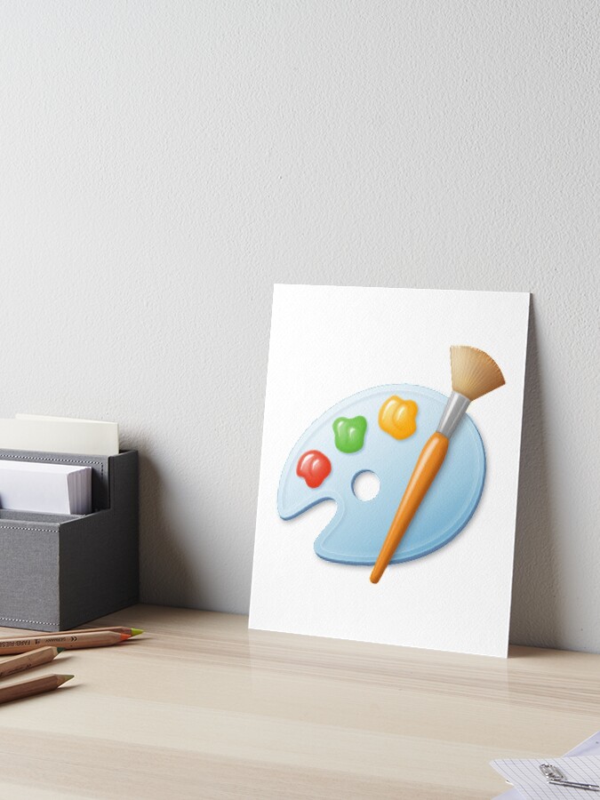"MS Paint Logo" Art Board Print for Sale by elizabubblesp | Redbubble