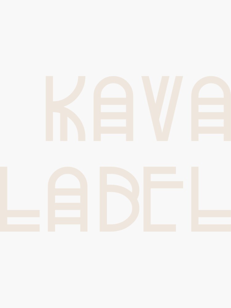 "Kava Label " Sticker for Sale by Macez | Redbubble