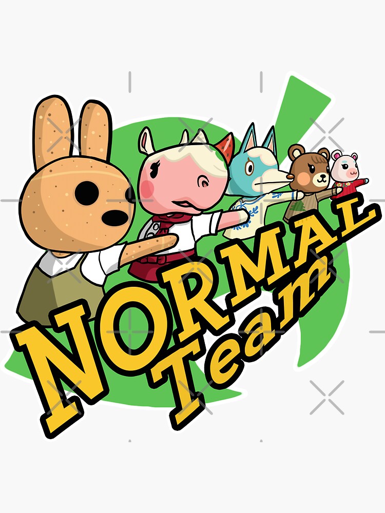"Normal Team" Sticker by GamesRockDesign | Redbubble