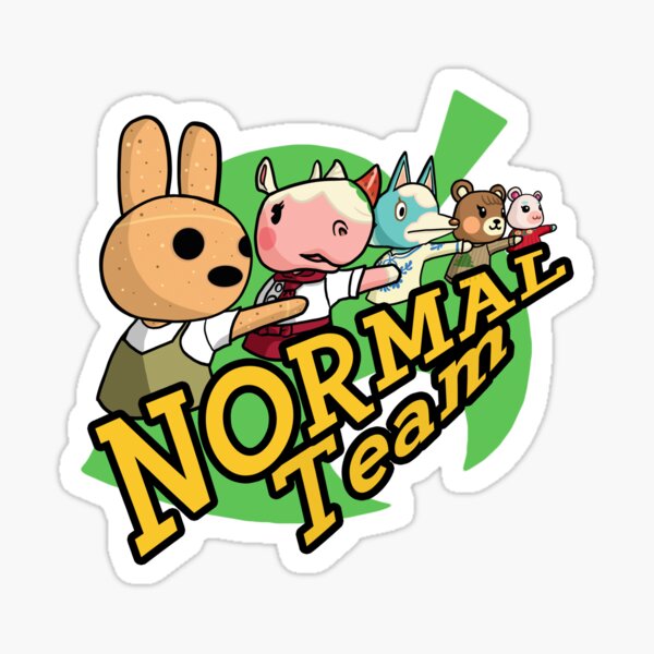 "Normal Team" Sticker by GamesRockDesign | Redbubble