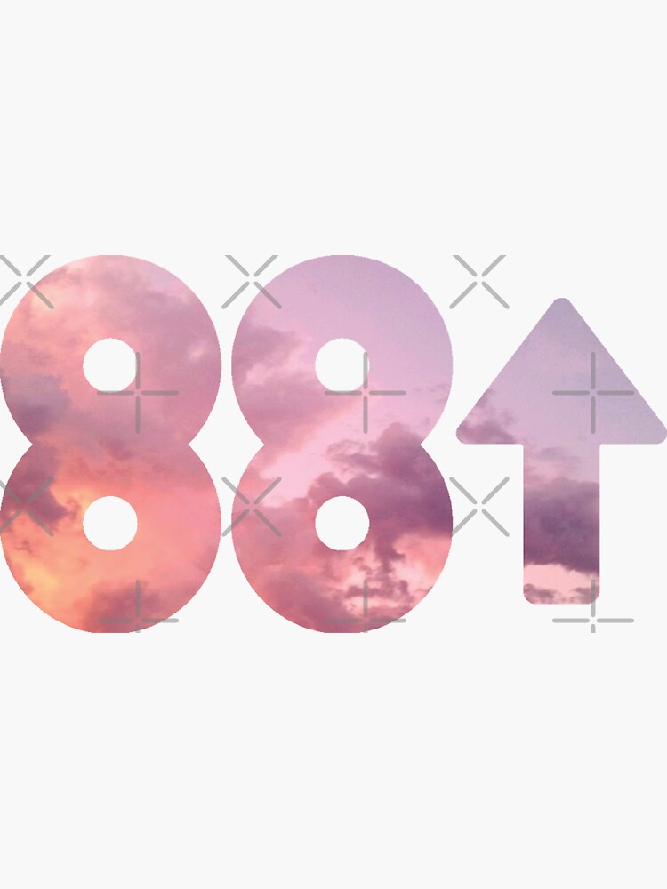 "88rising pink clouds" Sticker for Sale by acornsroom | Redbubble