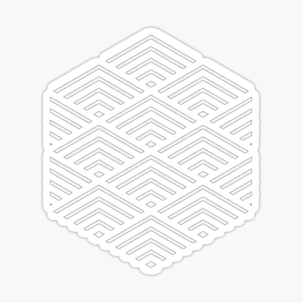 "Hexagon " Sticker for Sale by 0Expressions | Redbubble