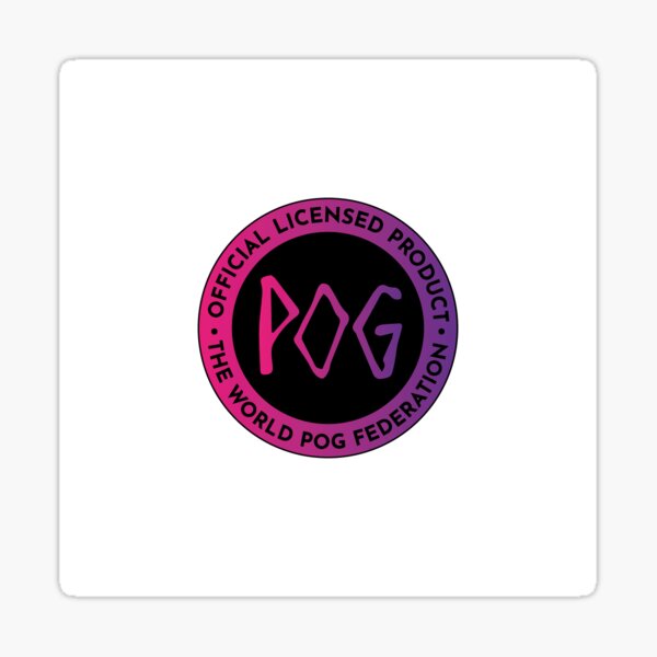 "POG Milk Cap Game POGS 90s" Sticker for Sale by DesignsBySamuel ...