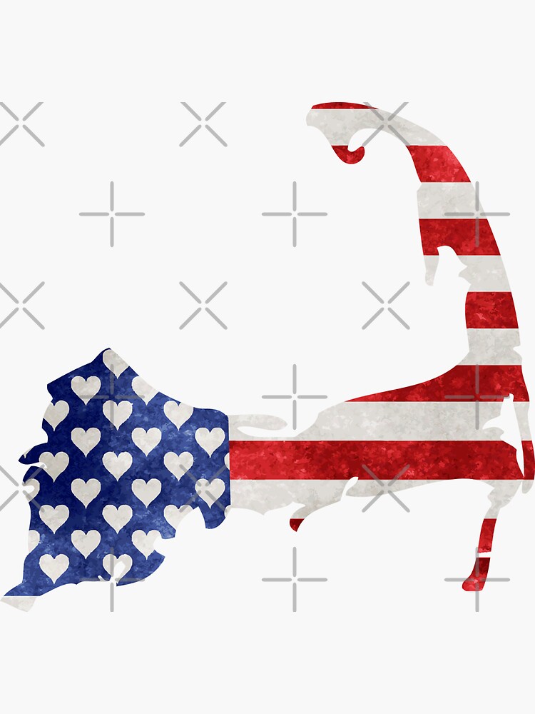 "Cape Cod Patriotic" Sticker for Sale by emrdesigns | Redbubble