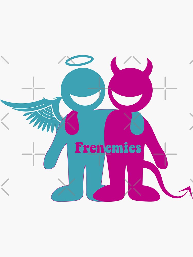 "Frenemies" Sticker by anins-azuree | Redbubble