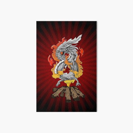 "Chinese Smoke Dragon Campfire Starburst" Art Board Print for Sale by ...