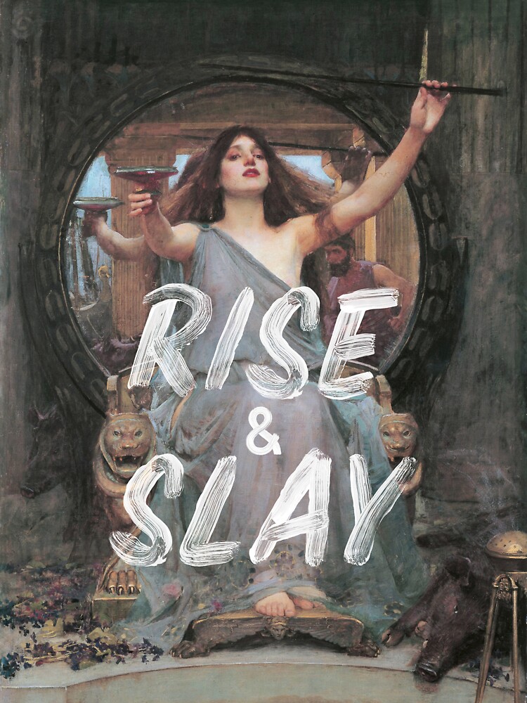 "Rise and Slay" Sticker for Sale by OhFineArt | Redbubble