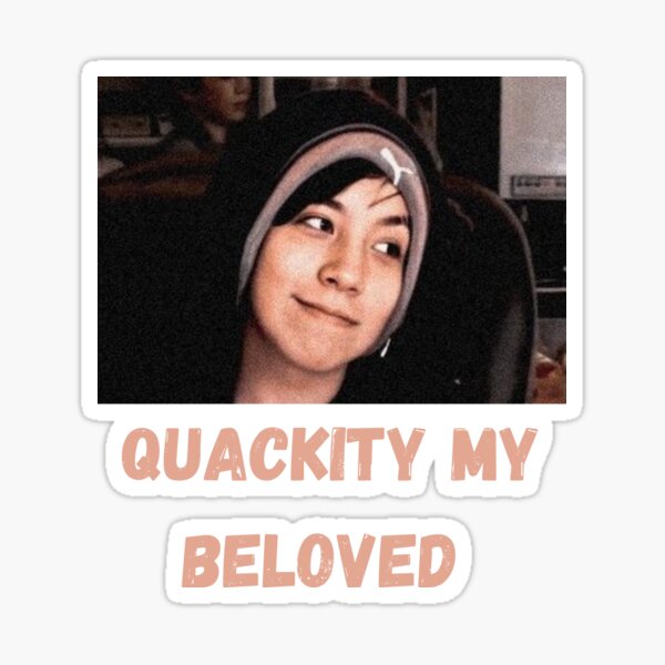 "Quackity My Beloved " Sticker for Sale by fiansostore | Redbubble
