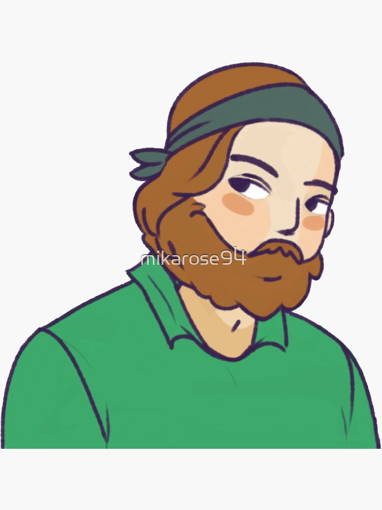 "Dream Daddy "Chris"" Sticker for Sale by mikarose94 | Redbubble