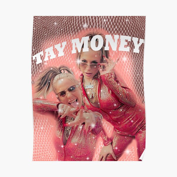 "Tay Money Pink Reptile " Poster for Sale by Nottheoffical1 | Redbubble