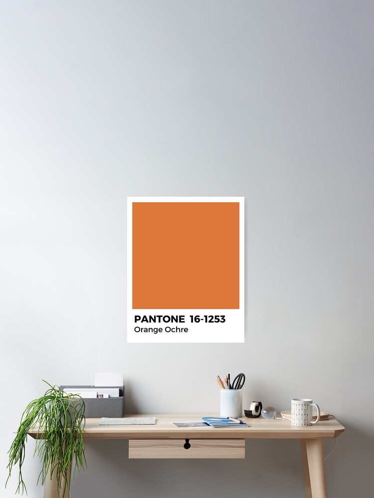 "PANTONE - Orange Ochre" Poster for Sale by fabibar | Redbubble
