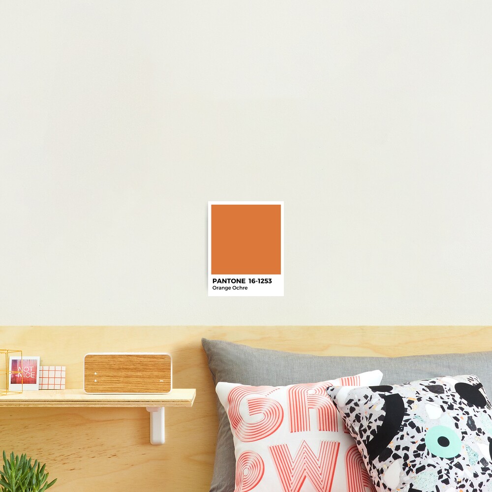 "PANTONE - Orange Ochre" Poster for Sale by fabibar | Redbubble