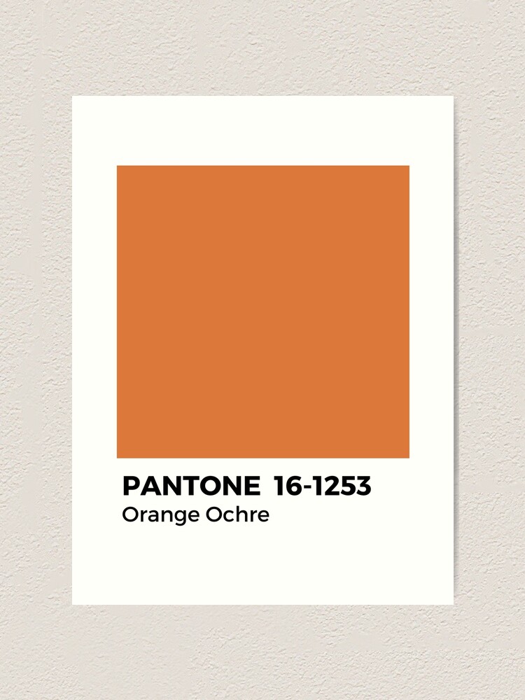 "PANTONE - Orange Ochre" Art Print for Sale by fabibar | Redbubble