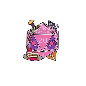 "Amethar Rocks D20 ACOC" Sticker for Sale by citrinecreates | Redbubble