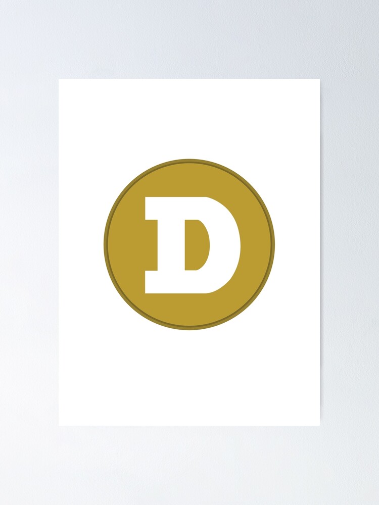 "doge coin logo" Poster for Sale by franckreporter | Redbubble