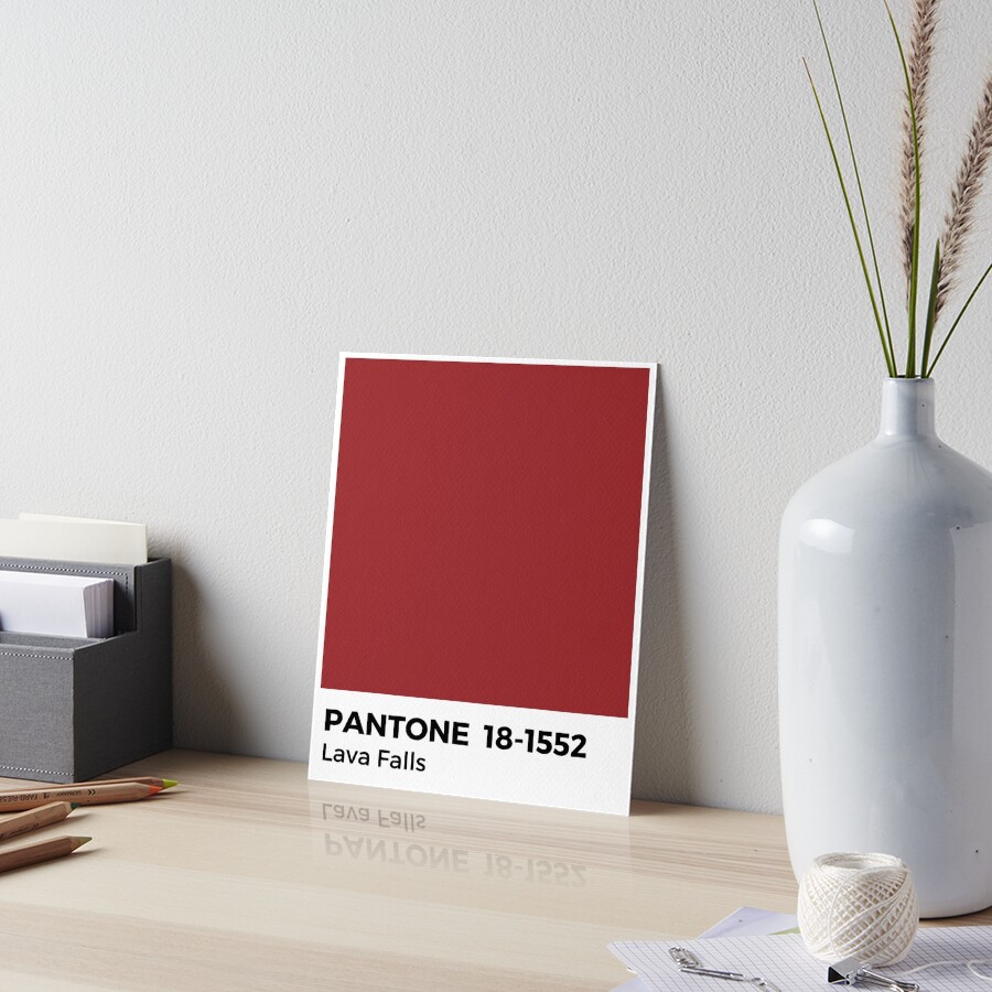 "PANTONE - Lava Falls" Art Board Print by fabibar | Redbubble