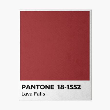 "PANTONE - Lava Falls" Art Board Print by fabibar | Redbubble