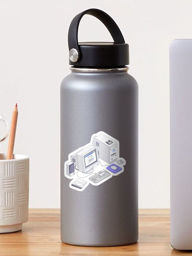 "Retro PC Setup" Sticker for Sale by GamerPub | Redbubble