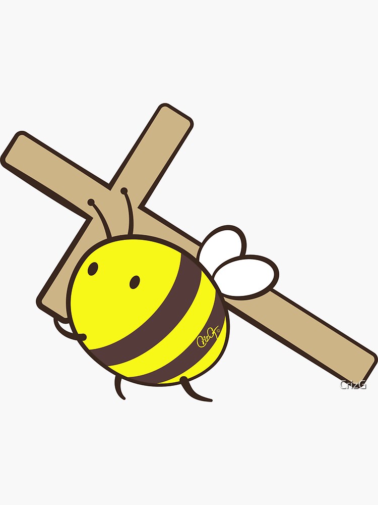 "Bee Like Jesus" Sticker for Sale by CrizG | Redbubble