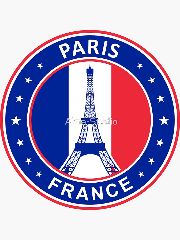 "Paris, France" Sticker for Sale by Alma-Studio | Redbubble