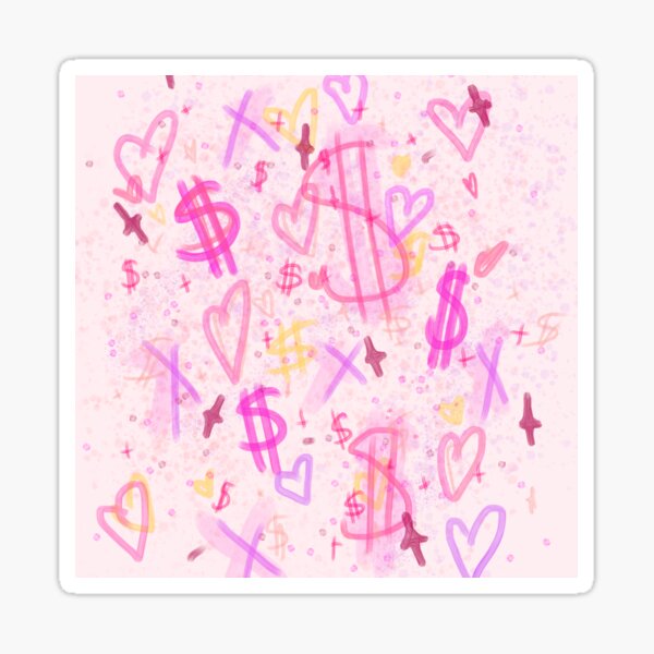 "Preppy design " Sticker for Sale by avasart- | Redbubble