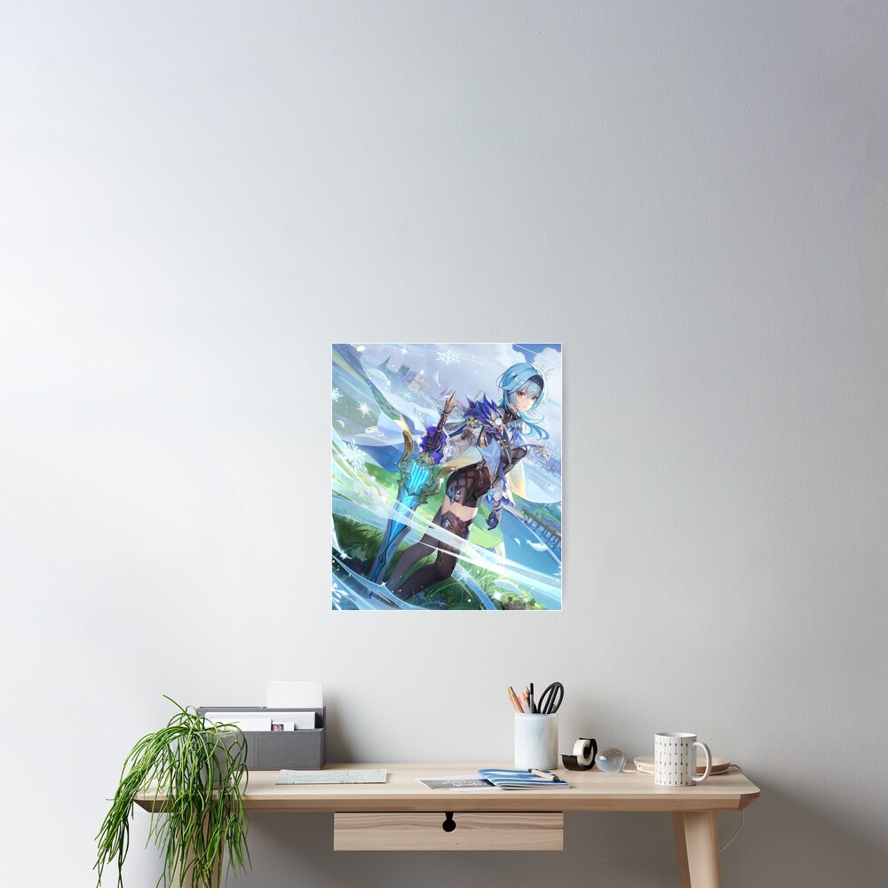 "Eula - Genshin Impact" Poster for Sale by Aka-Hanako | Redbubble