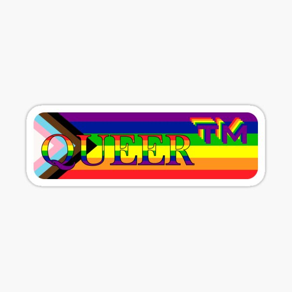 "Queer TM" Sticker for Sale by buckwin | Redbubble