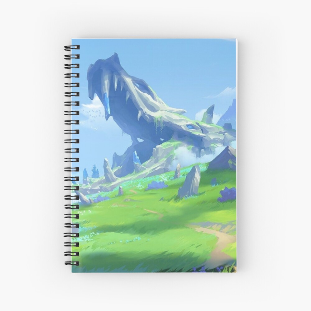 Cuaderno de espiral «Inazuma - Impacto de Genshin» de Aka-Hanako | Redbubble