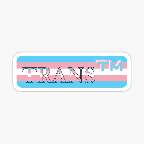 "Trans TM" Sticker by buckwin | Redbubble