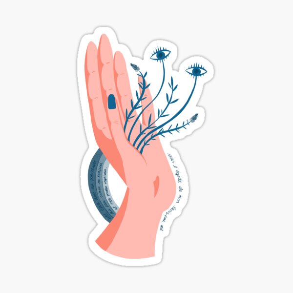 "HAND TALK" Sticker for Sale by La-Mine-Tendre | Redbubble